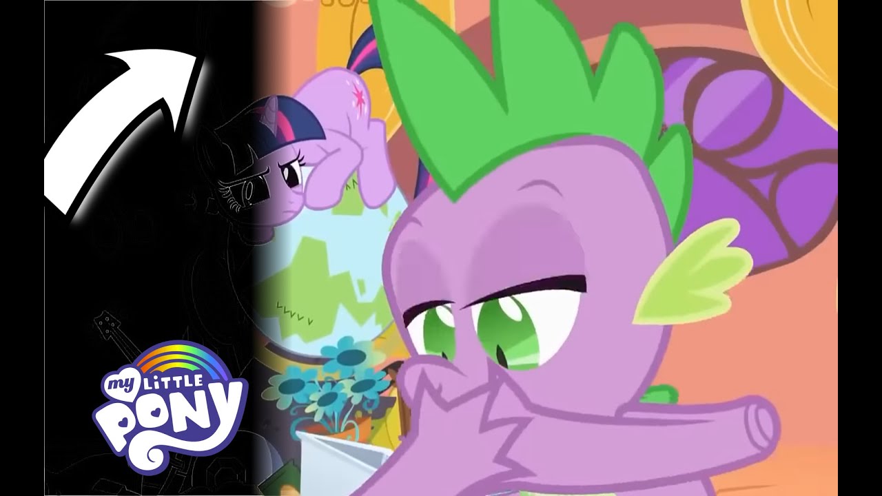 😱😱SPIKE IS SICK😱😱 🦄🦄MY LITTLE PONY🦄🦄 Scratch Art with TWILIGHT - YouTube