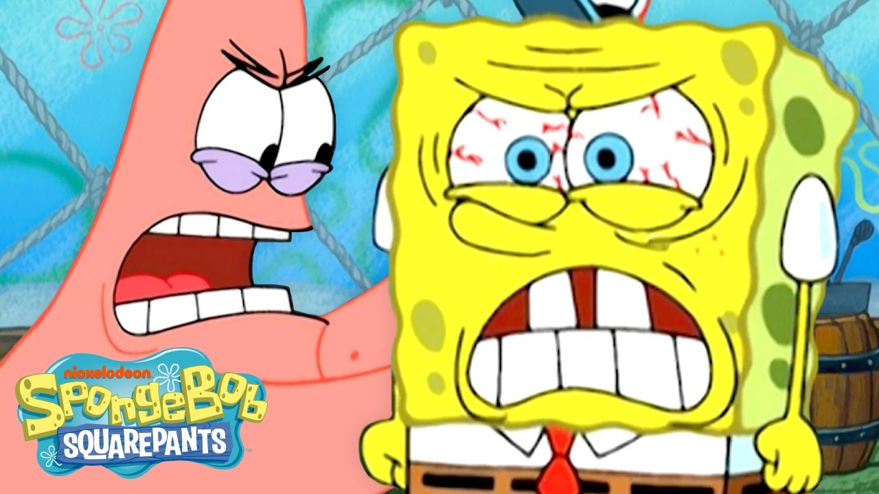 Every Time SpongeBob Had DRAMA With His Friends | 47 Minute Compilation ...