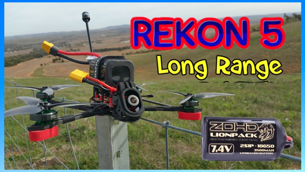 HGLRC Rekon 5 - Can you Fly Long Range Li-ion when WINDY? - YouTube
