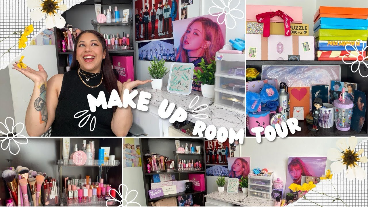 💄MAKE UP ROOM TOUR💄 Les enseñó todo mi maquillaje y mucho MÁS🫶🏻 - YouTube