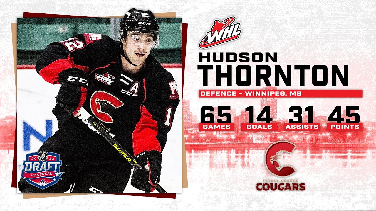 2022 NHL Draft Highlight Reel - Hudson Thornton - YouTube