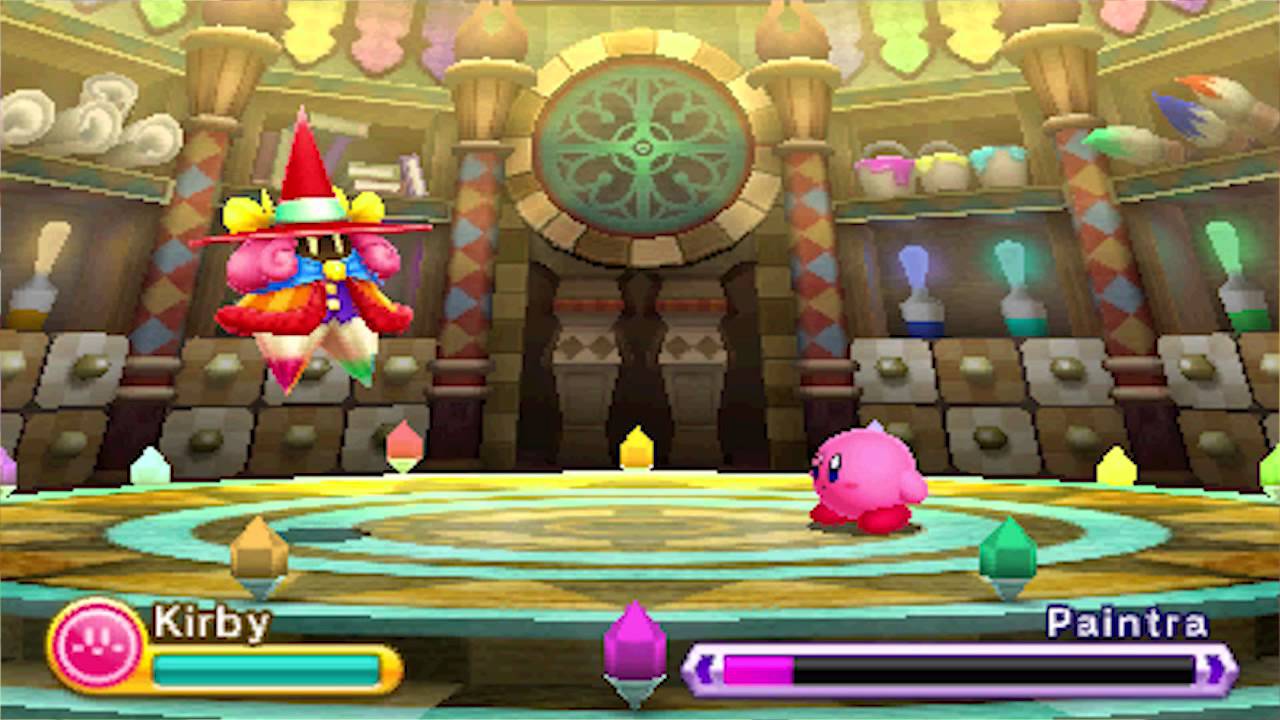 Kirby Triple Deluxe - Paintra Boss Battle (No Damage) - YouTube