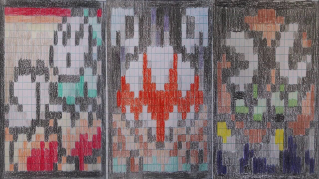 Graph Paper Speed-Draw SNES Yoshi's Island Level Icons Part 1 - YouTube