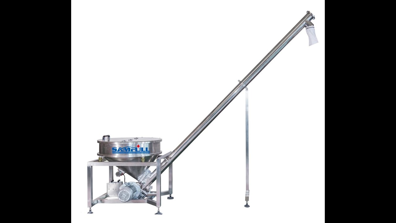 how to install the auger elevator for powder packing - YouTube