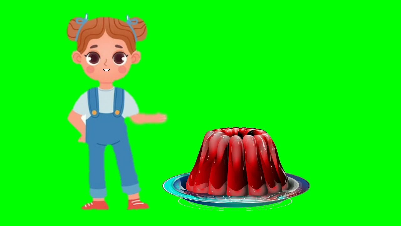 A little talking | Green screen jelly |green screen cartoon | green ...