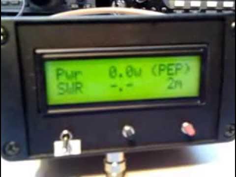 Arduino SWR & POWER meter by ON7EQ - YouTube