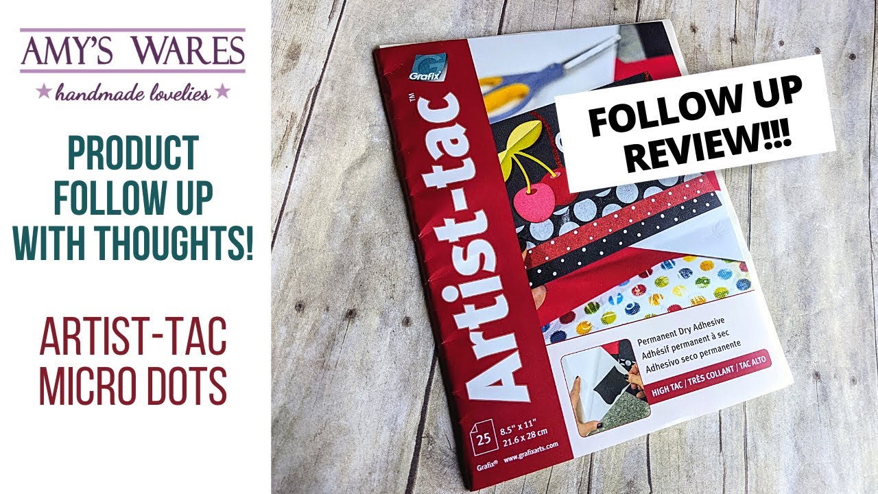 Follow Up Review - Artist-tac Micro dot adhesive sheets! See what I ...