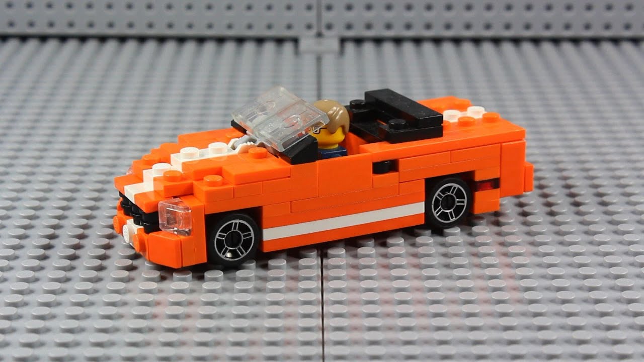Custom LEGO Vehicle: Convertible Car - YouTube