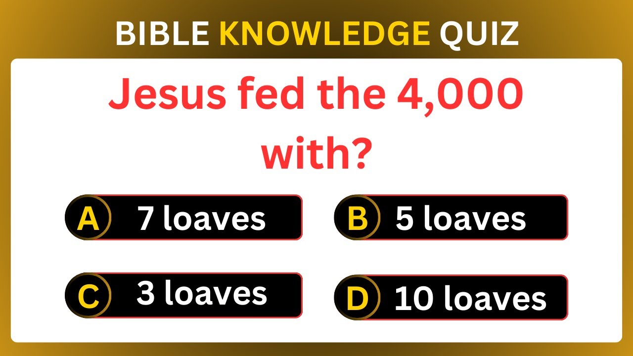 25 Bible Questions to test your General Bible knowledge Quiz 17 - YouTube