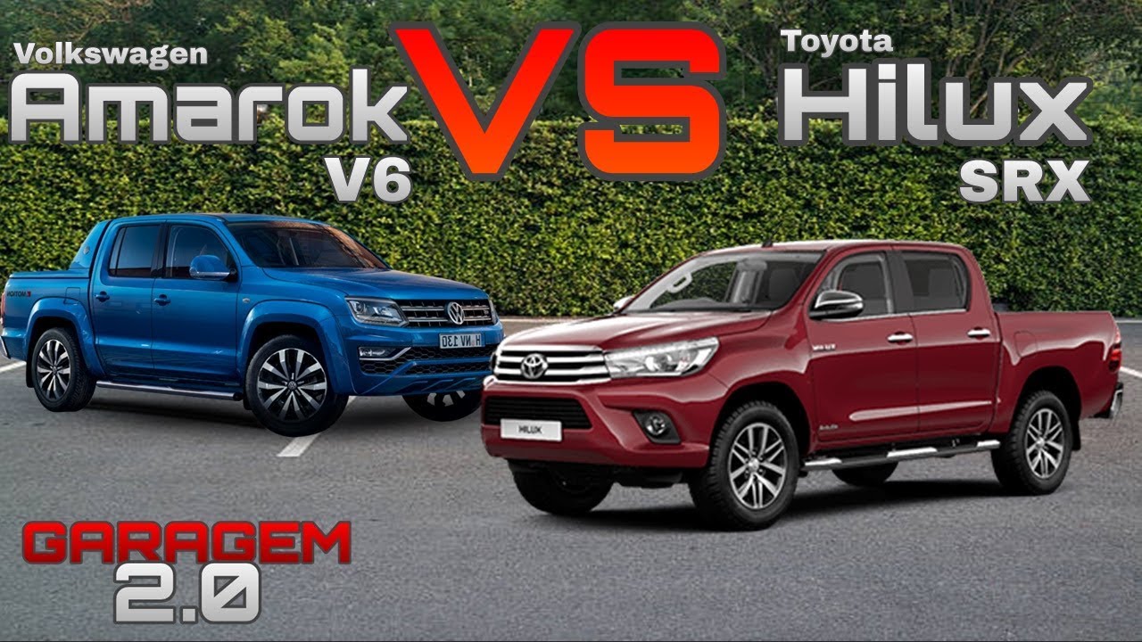 Comparativo Volkswagen Amarok V6 VS Toyota Hilux SRX - (Garagem 2.0 ...