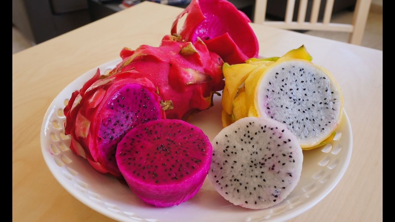 How to peel a Pitaya fruit ? - YouTube