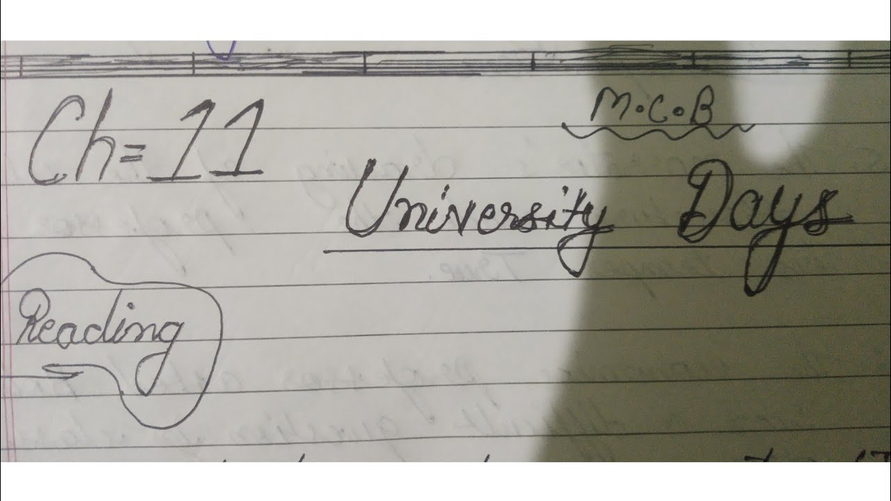 Class 8 Solution Buzzword Ch 11 University Days YouTube class-8-solution-buzzword-ch-11-university-days-youtube