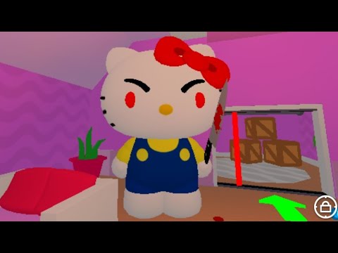 ROBLOX- ESCAPE DA HELLO KITTY DO MAL 😱 ESCAPE FROM THE EVIL HELLO KITTY ...