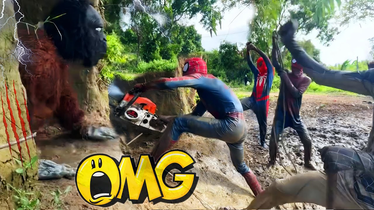 SPIDER-MAN bravely attacks 1000 year old alien beast 😱 - YouTube
