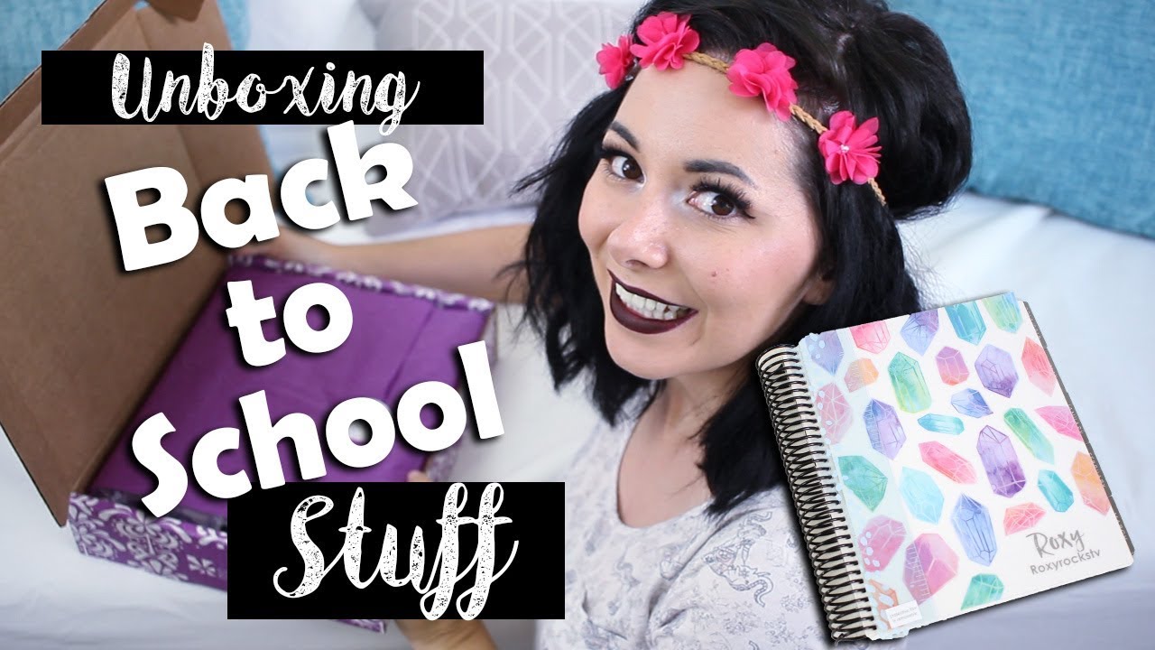 UNBOXING BACK TO SCHOOL STUFF MY NEW PLANNER - YouTube