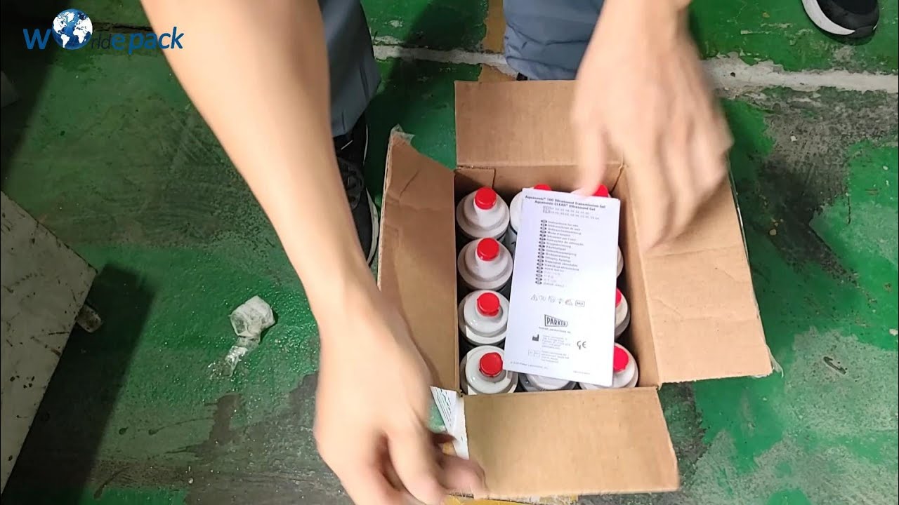 Bottle Products Case Packer Line - YouTube