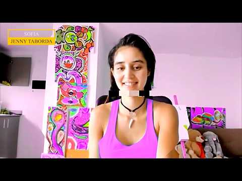 Sofia Jenny Taborda New Home Webcame Vlog today PinkDress