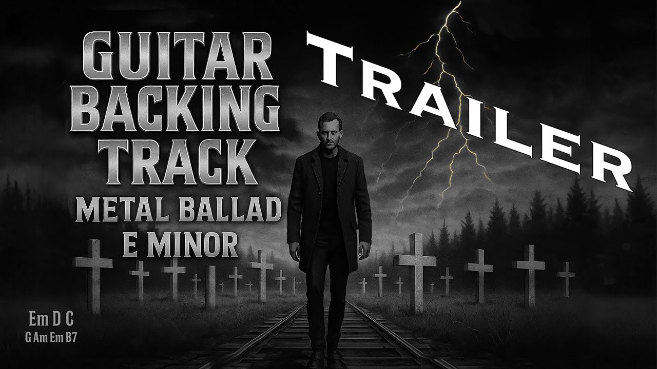 Metallica Style | Emotional Metal Ballad | Guitar Backing Track Trailer ...