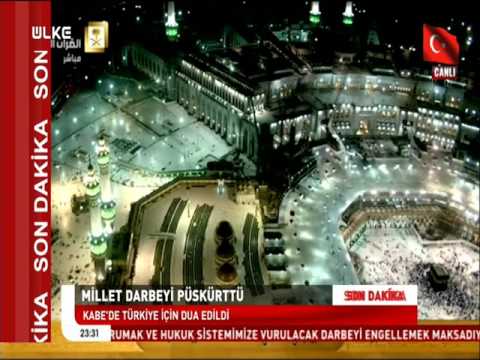 Kabe'de Türkiye için dua edildi