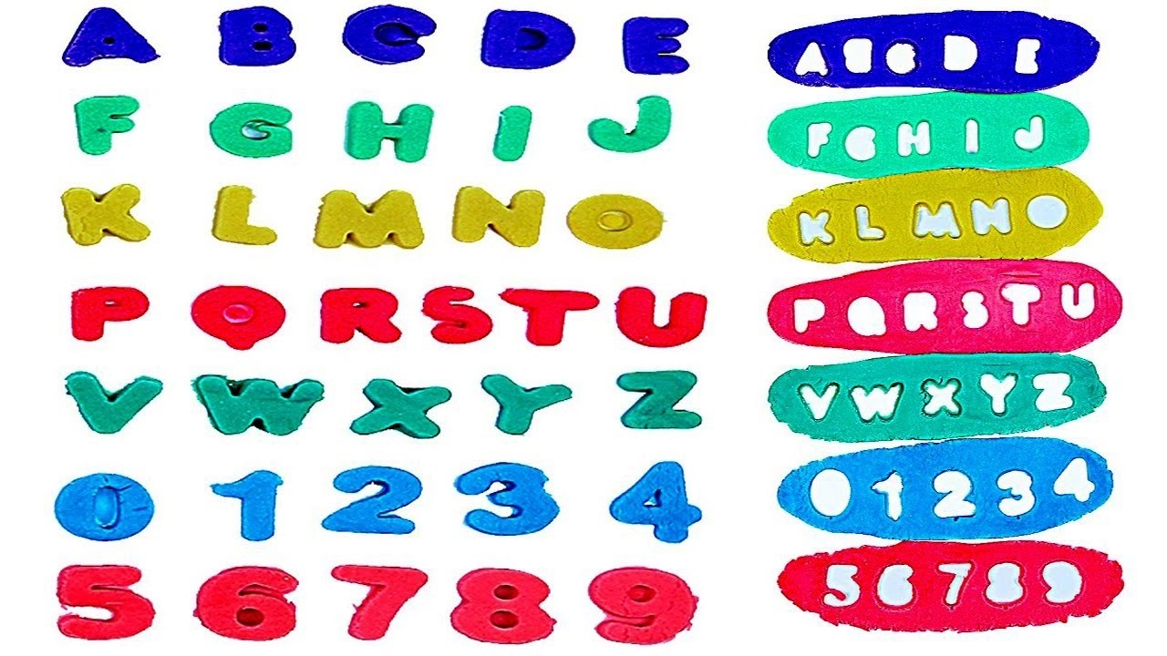 Make Letters and Numbers with Play Doh | Learn Alphabets for Kids - YouTube