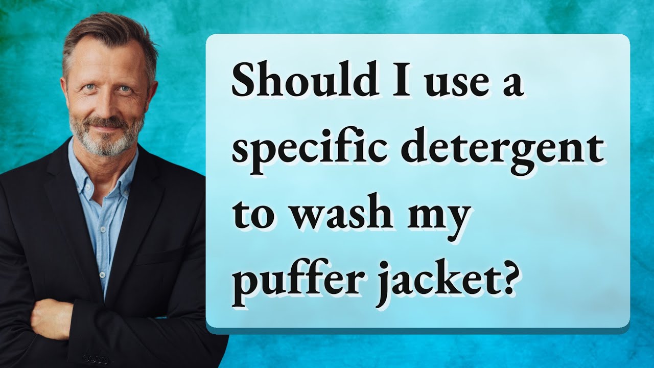 Should I use a specific detergent to wash my puffer jacket? - YouTube