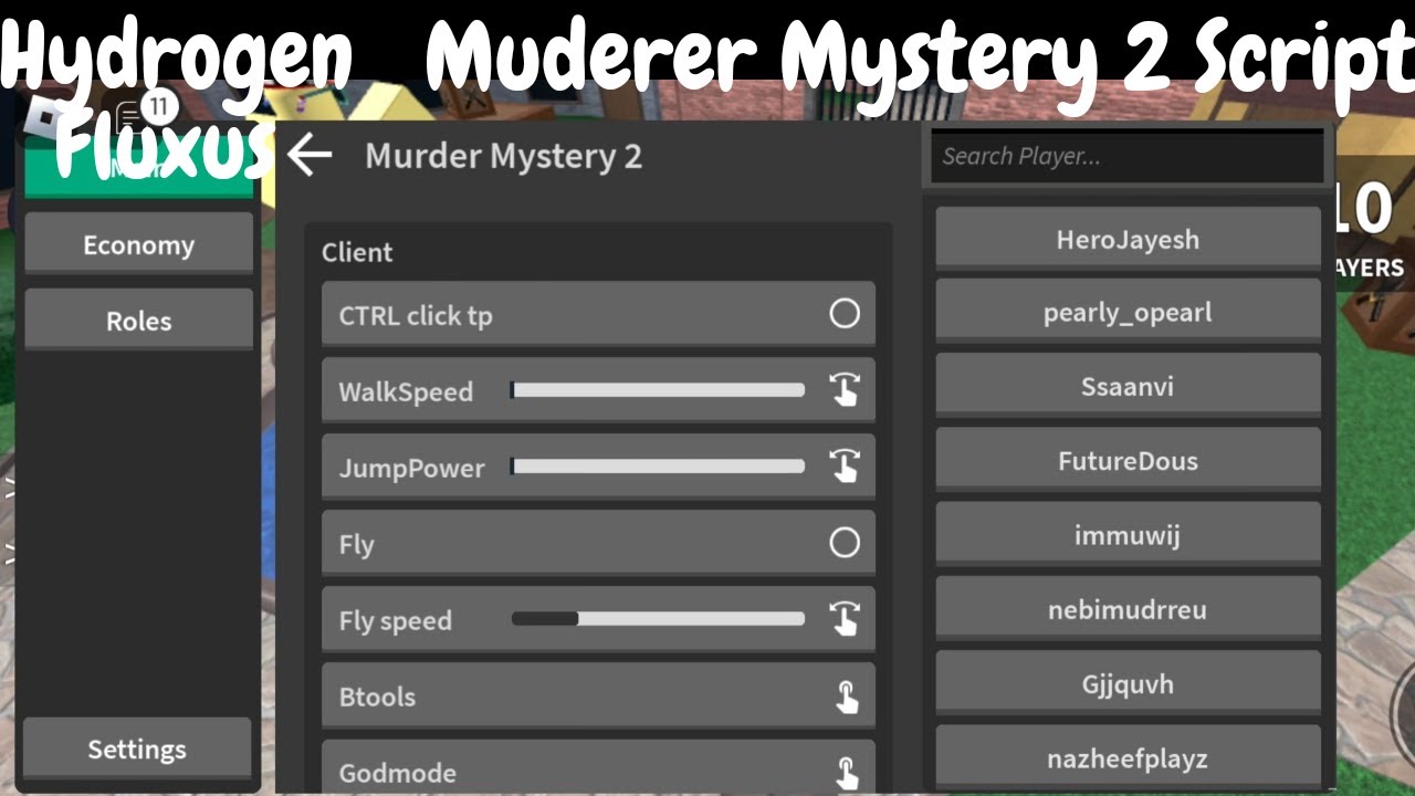 Arceus X Hydrogen Fluxus Muderer Mystery 2 (MM2) Script - YouTube