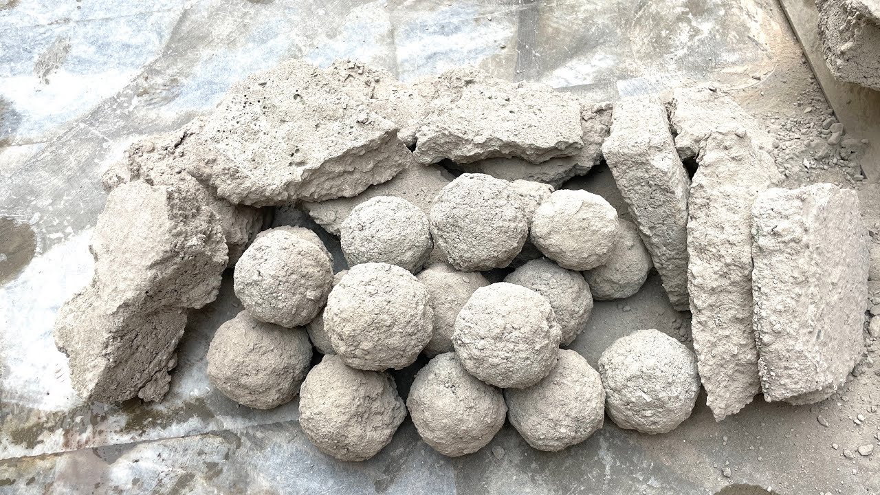 New Gritty Cement dry Floor Crumbling ASMR - YouTube