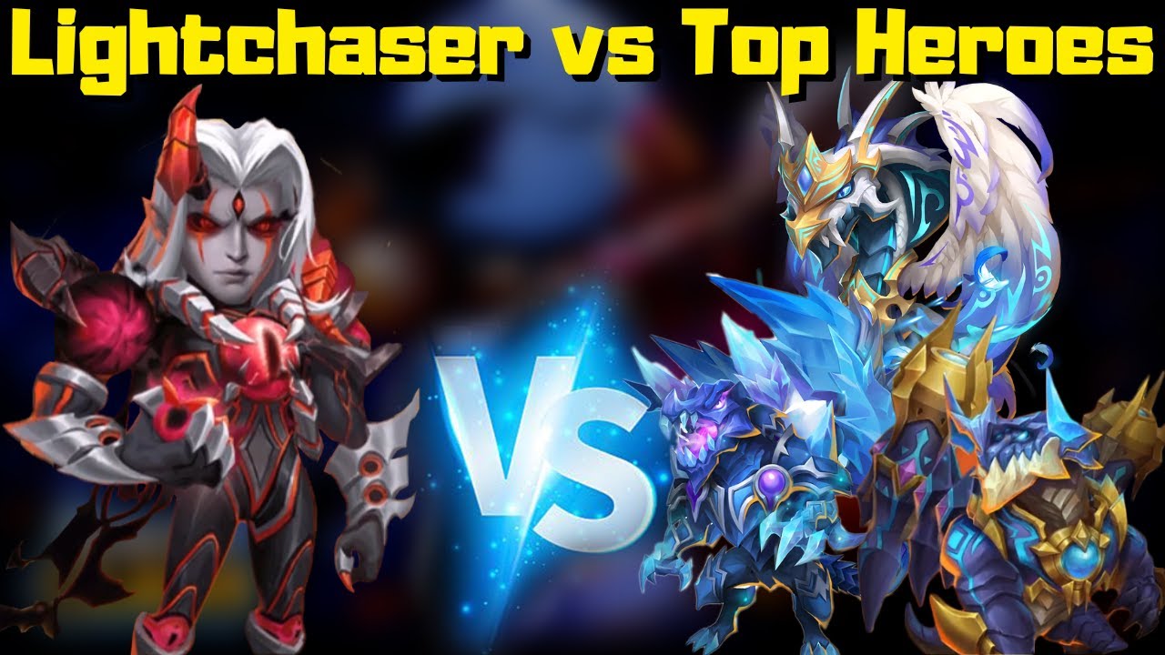 Lightchaser vs Top Heroes | Castle Clash - YouTube