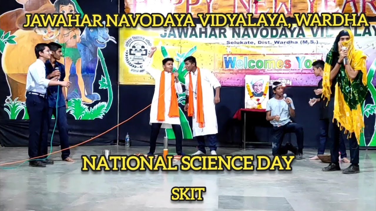National Science Day Skit by JNV Wardha students... - YouTube