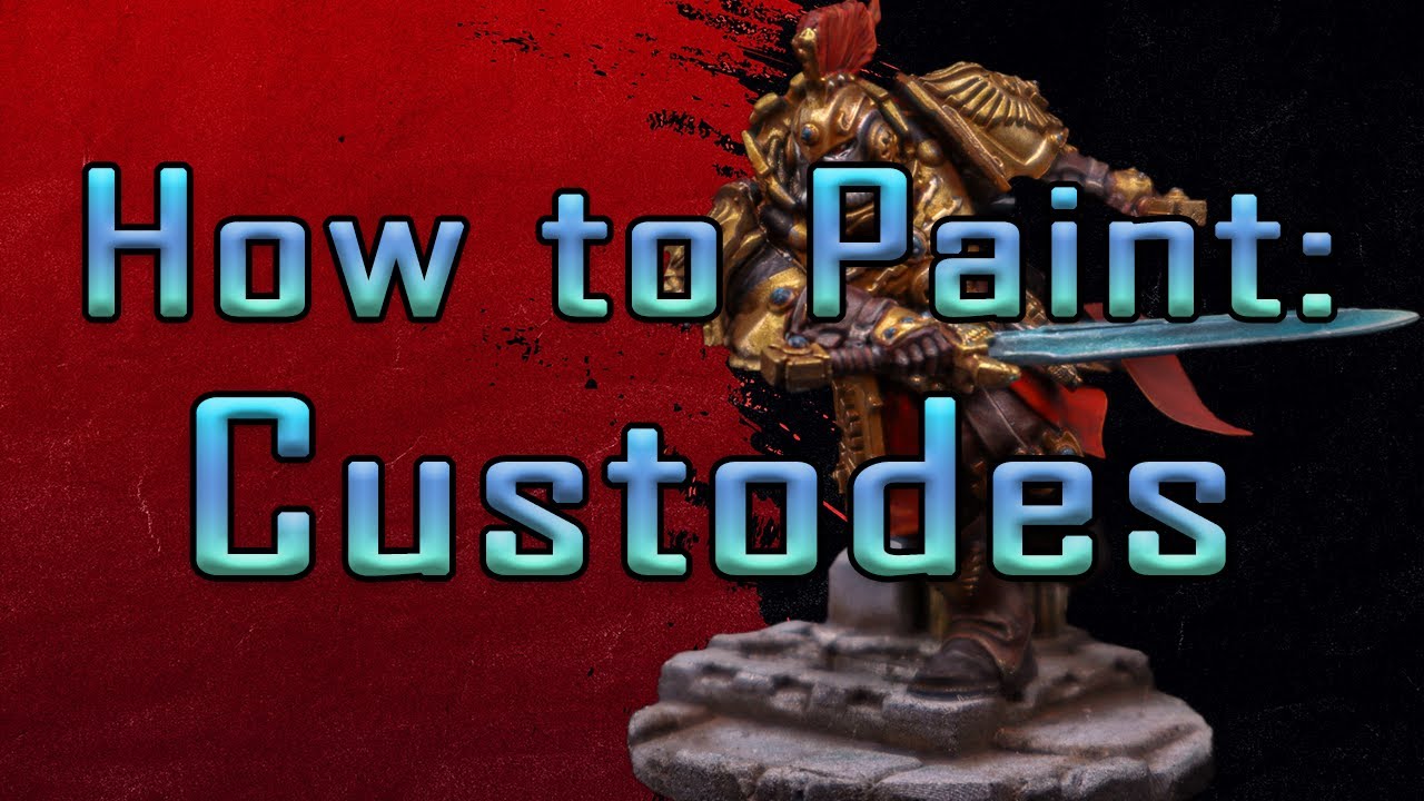 How To Paint Custodes - YouTube