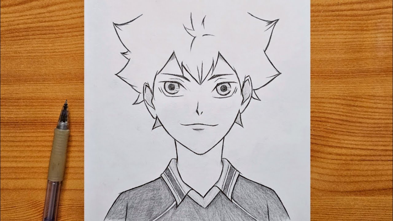 How to draw Shoyo Hinata from Haikyu | Shoyo Hinata Shoyo step by step ...