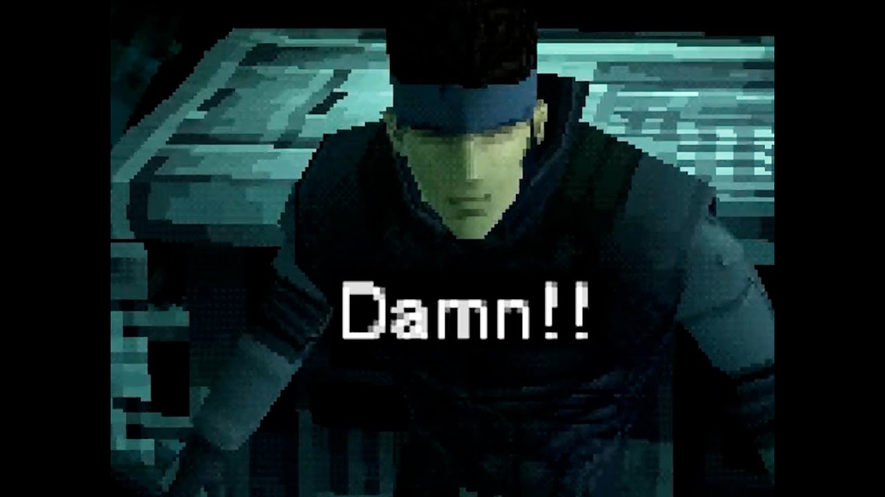 Solid Snake Saying "DAMN!" - YouTube