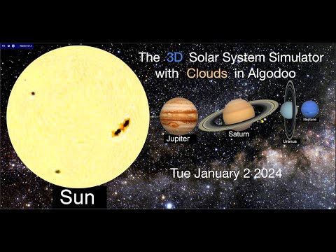 The 3D Solar System Simulator with Clouds in Algodoo - YouTube