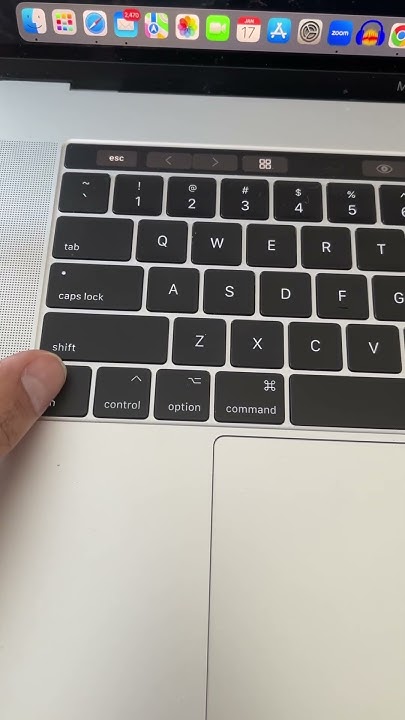 How to display function keys on Mac Pro with touch bar #shorts #mactutorial #macpro - YouTube