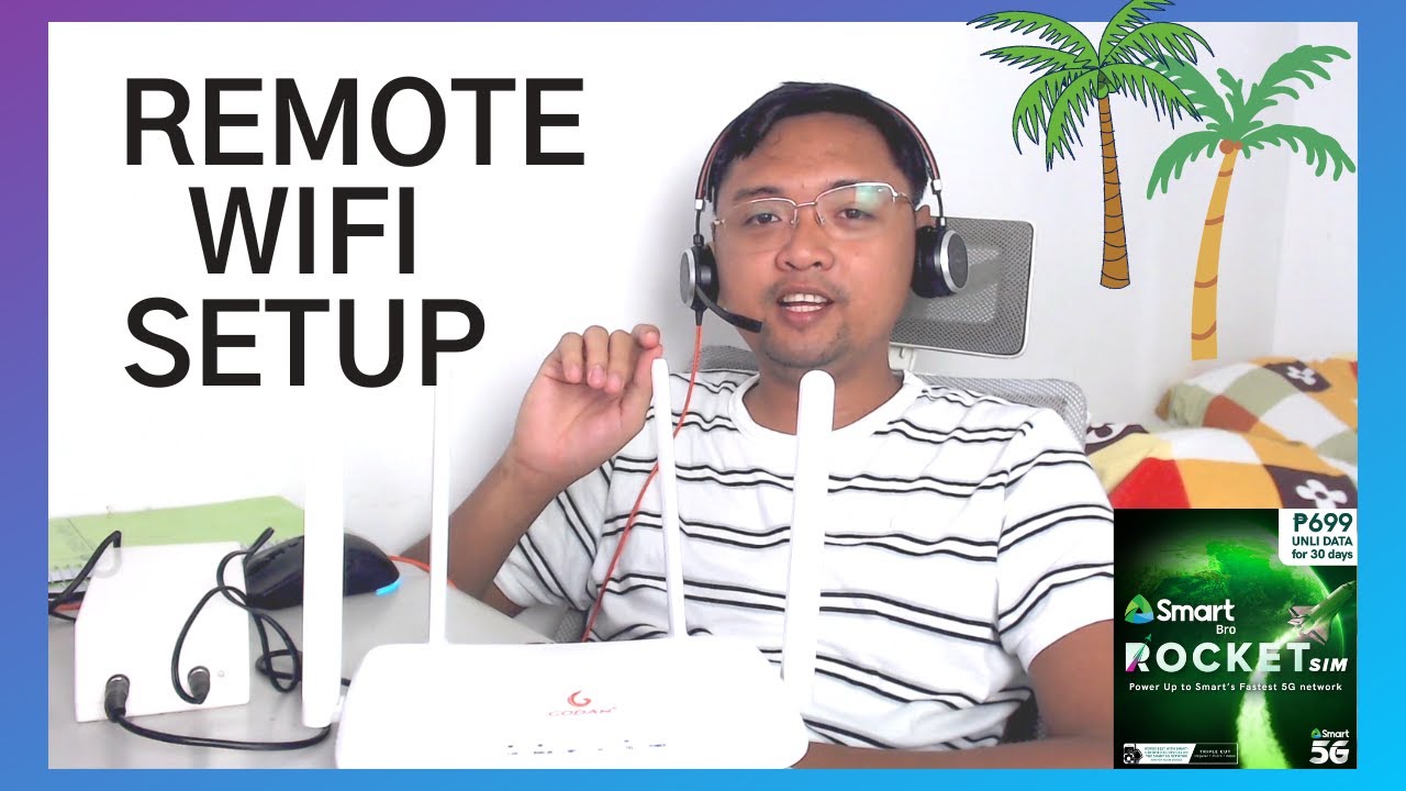 Remote WIFI Setup Godan Smart Rocket Wifi UPS Review - YouTube