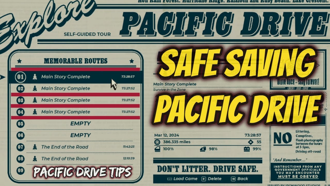 Pacific Drive Safe Saving Tutorial - YouTube
