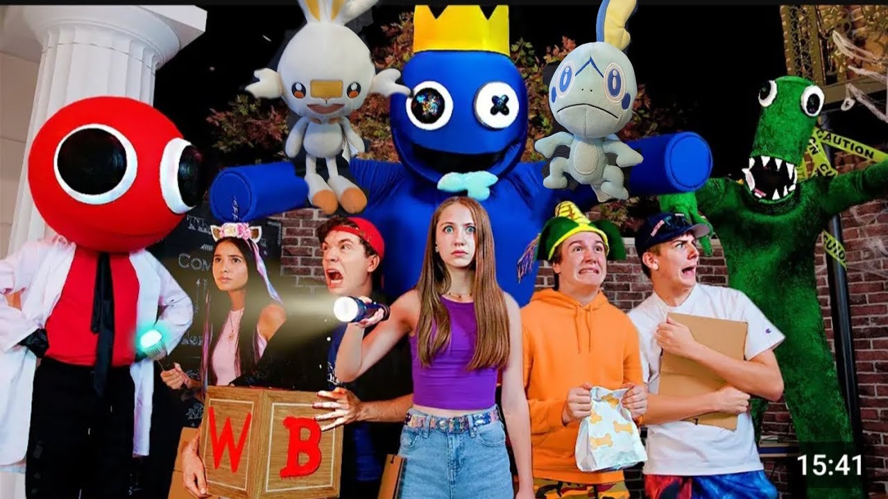 React to shiloh & bros rainbow friends in real life - YouTube