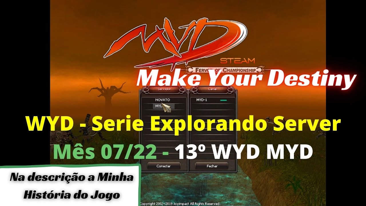 WYD - Explorando Server - 07/22 - 13º WYD Make Your Destiny - YouTube