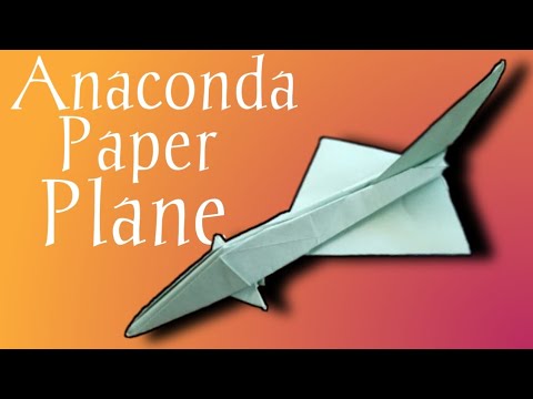 How to make Anaconda Paper Plane | amazing paper Jet | Designed by ...