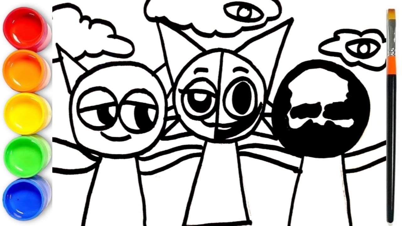 How to draw Incredibox Sprunki Horror - YouTube