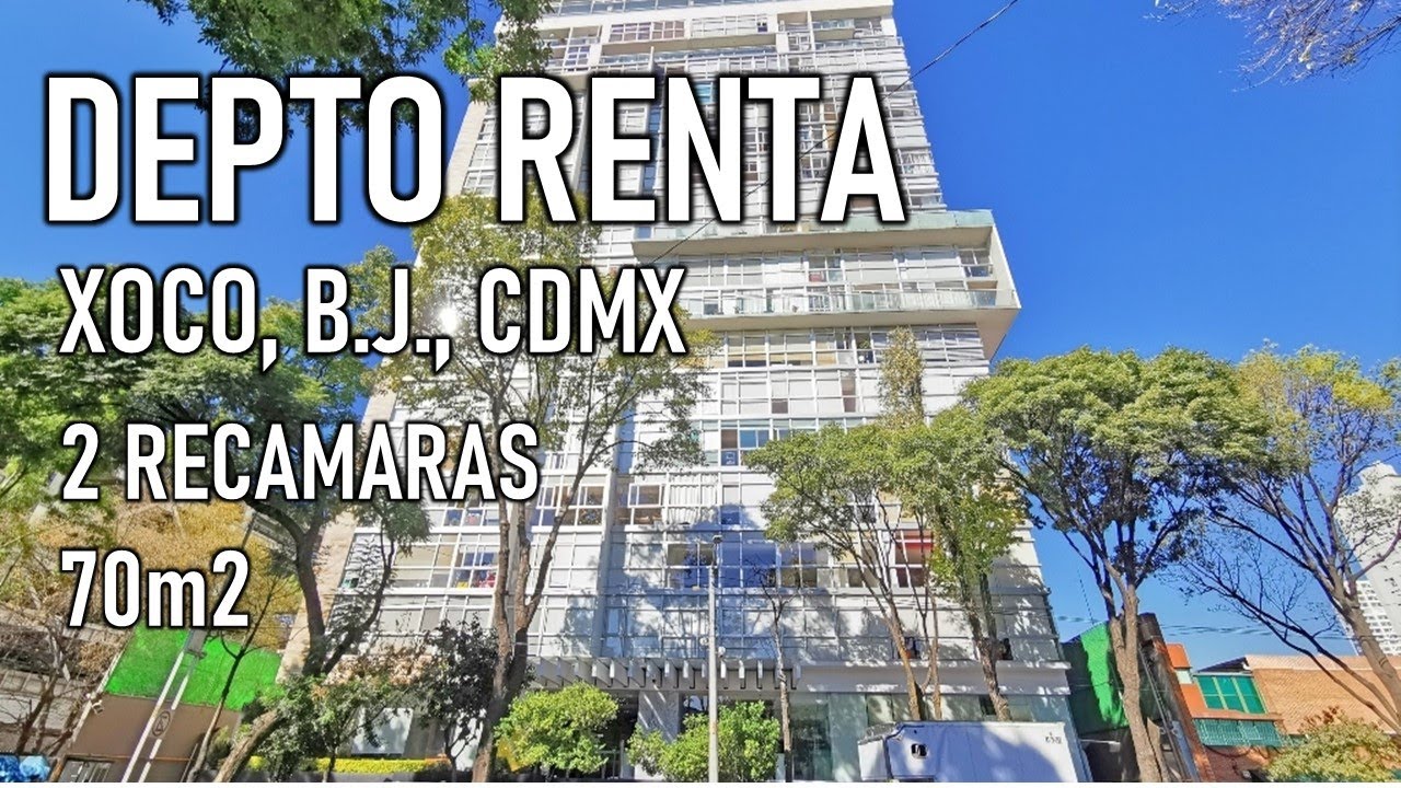 Mexico Coyoacan 371 H302 - Renta Depto - Col. Xoco - YouTube