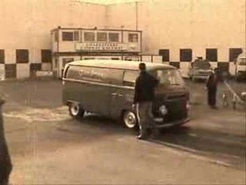 VW Green Bus Drag Racing - YouTube