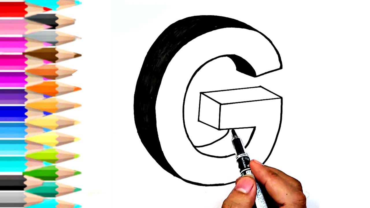 G 3D Drawing, Coloring & Painting for Kids, Toddlers. - YouTube