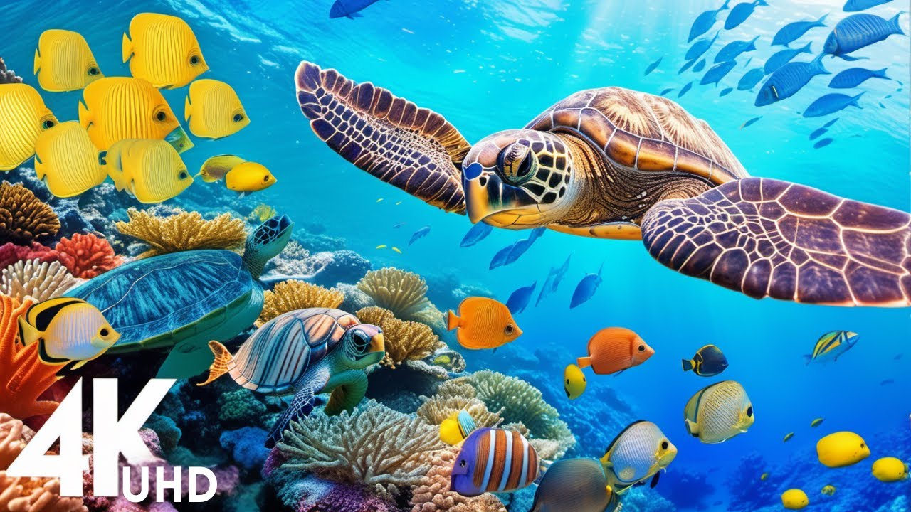 Ocean 4K - Sea Animals for Relaxation | Beautiful Coral Reef Fish in ...