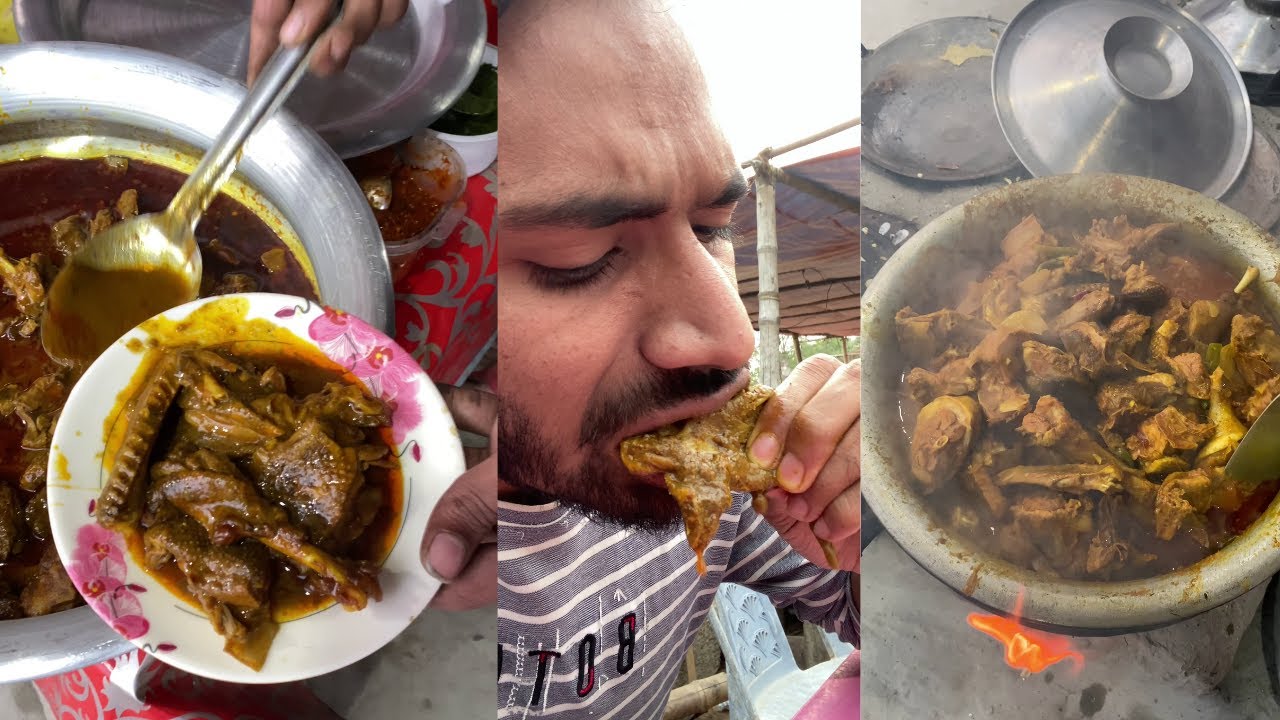 Duck Curry Delicious Hash Vuna with Chapti I Bengali Street Food - YouTube
