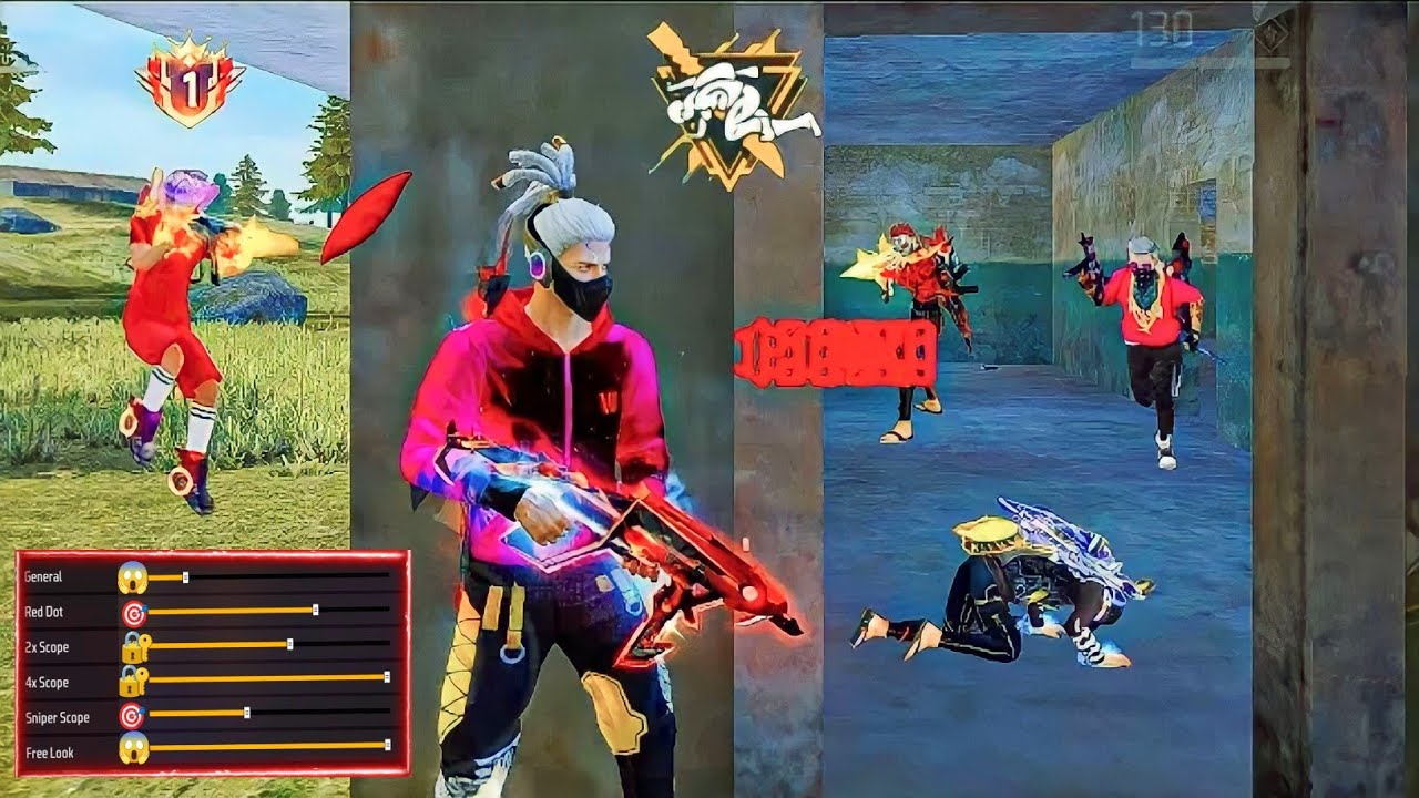 90% Headshot rate🎯Secret setting For IOS📱Ruok FF and White 444 Secret ...