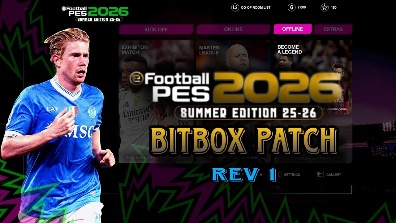 EFOOTBALL PES 2026 BITBOX PATCH CONNECT EDITION SUMMER 2025/2026 REV 1 ...