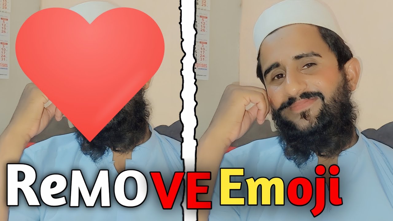 How to remove emoji,stickers from face|remove emoji of photos and ...