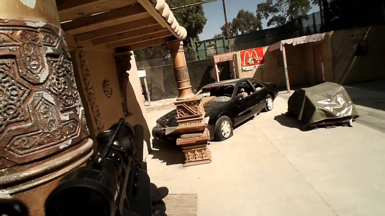 Combat center action with Steyr Aug DMR - YouTube