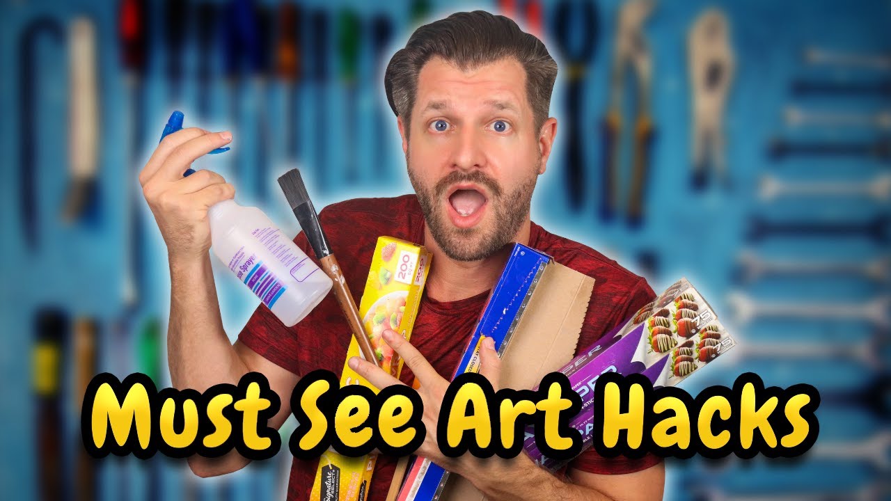 Home Art Hacks - Wet On Wet Oil Painting Tools For Beginners! - YouTube